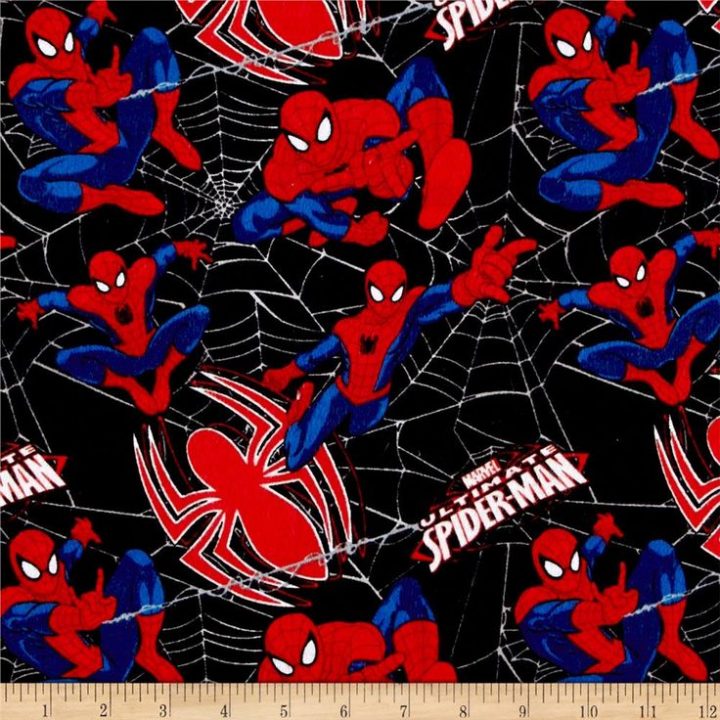 Ultimate Spiderman-Spidey's Web Flannel | Sew Materialistic