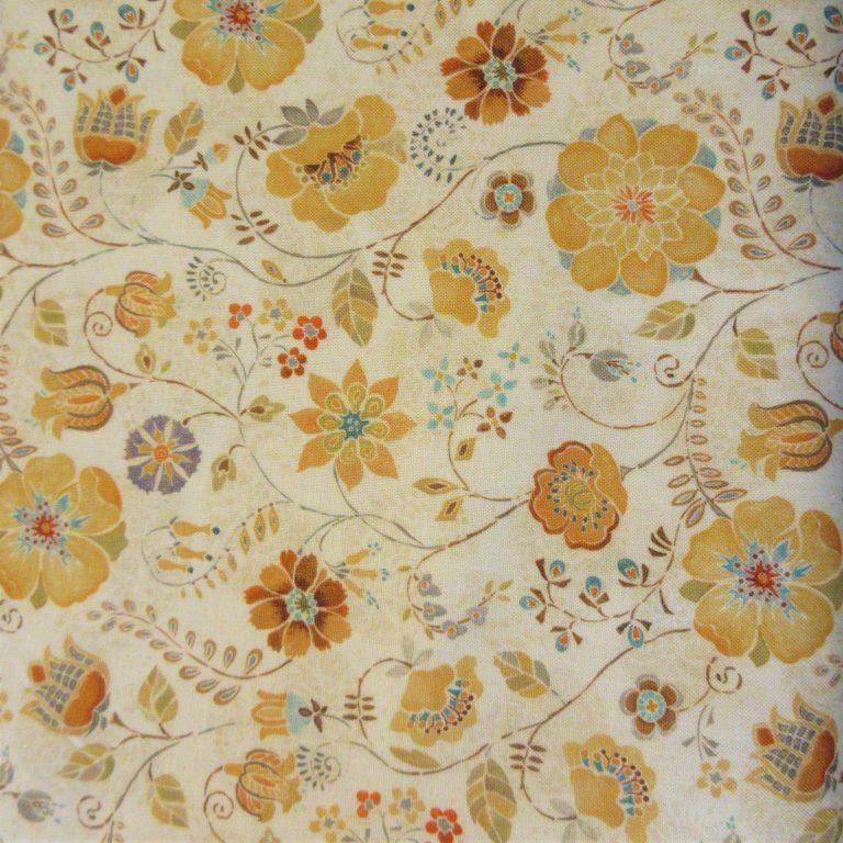 Wild Spirit Flower Garden Cream Background | Sew Materialistic